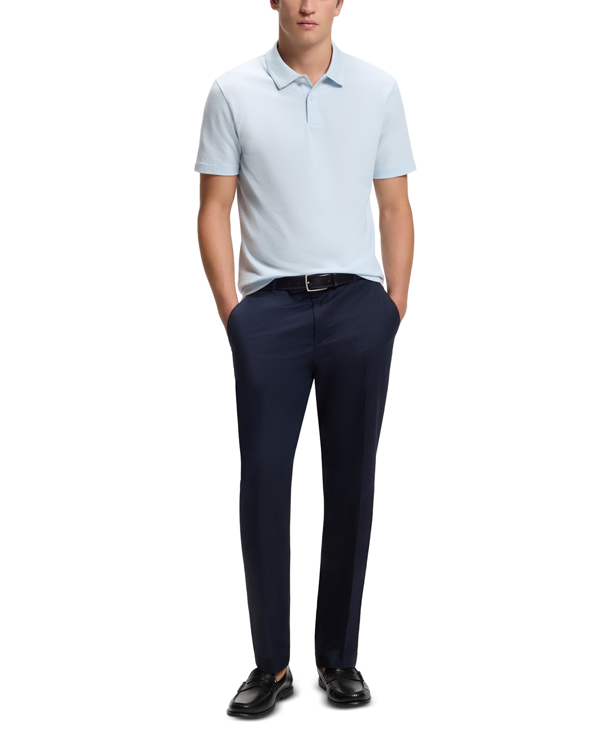 BOSS parlay cotton blend jersey polo shirt